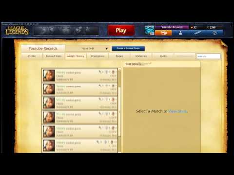League of Legends Best Match History Ever