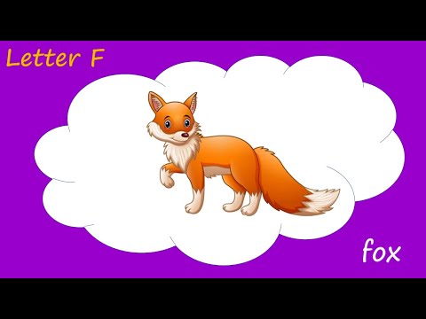 Letter F Words with pictures | Alphabet learning | F words for children | ABCs for kids