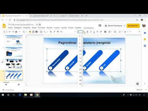 Pateikčių kūrimas su Google Slides