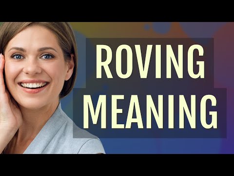 Roving | meaning of Roving