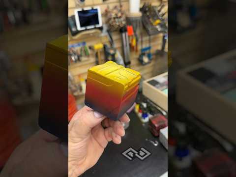 Learning to #airbrush on an artifact cube #artwork #artist #airbrushartist