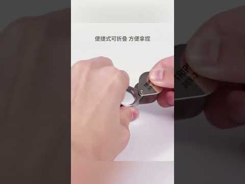 10-30X Pocket Loupe Magnifier Jewelry Magnifying Glass Foldable Diamond Lupa Triplet Jewelers