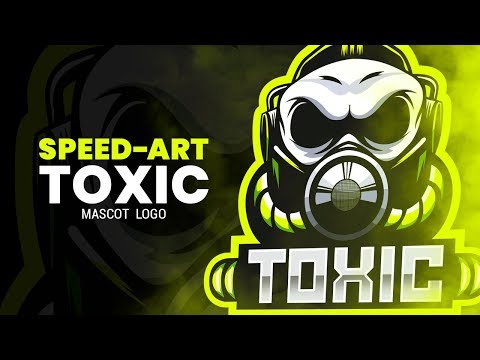Toxic Mascot Logo - Speed Art