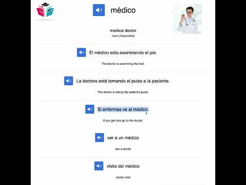 Médico ★ Spanish Word of the Day #short #wordoftheday #spanishvocabulary #spanish
