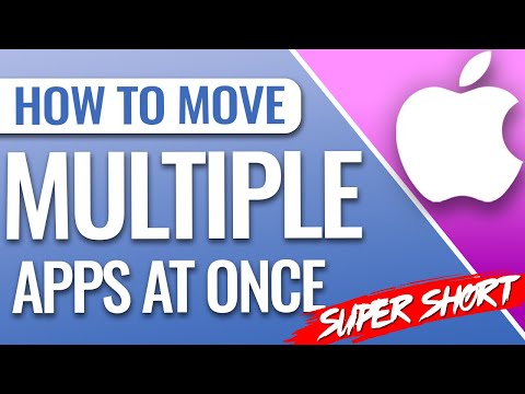 How To Quickly Move Multiple Apps On iPhone