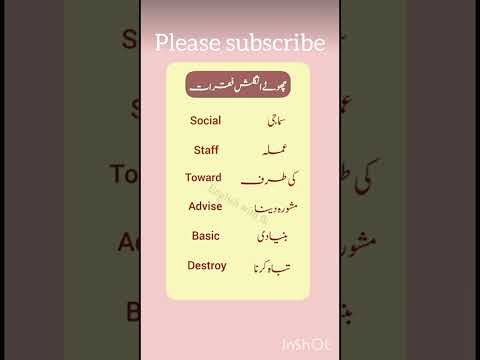 English words translate in urdu Vacubalary #english