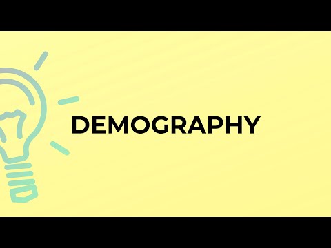 What is the meaning of the word DEMOGRAPHY?