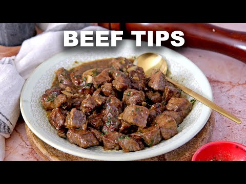 Garlic Beef Tips and Gravy - 20 Minute Recipe!