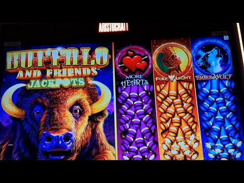 BUFFALO AND FRIENDS JACKPOTS SLOT MACHINE BONUS PLAY. WHAT A FANTASTIC BONUS! #lonewulfrick2025
