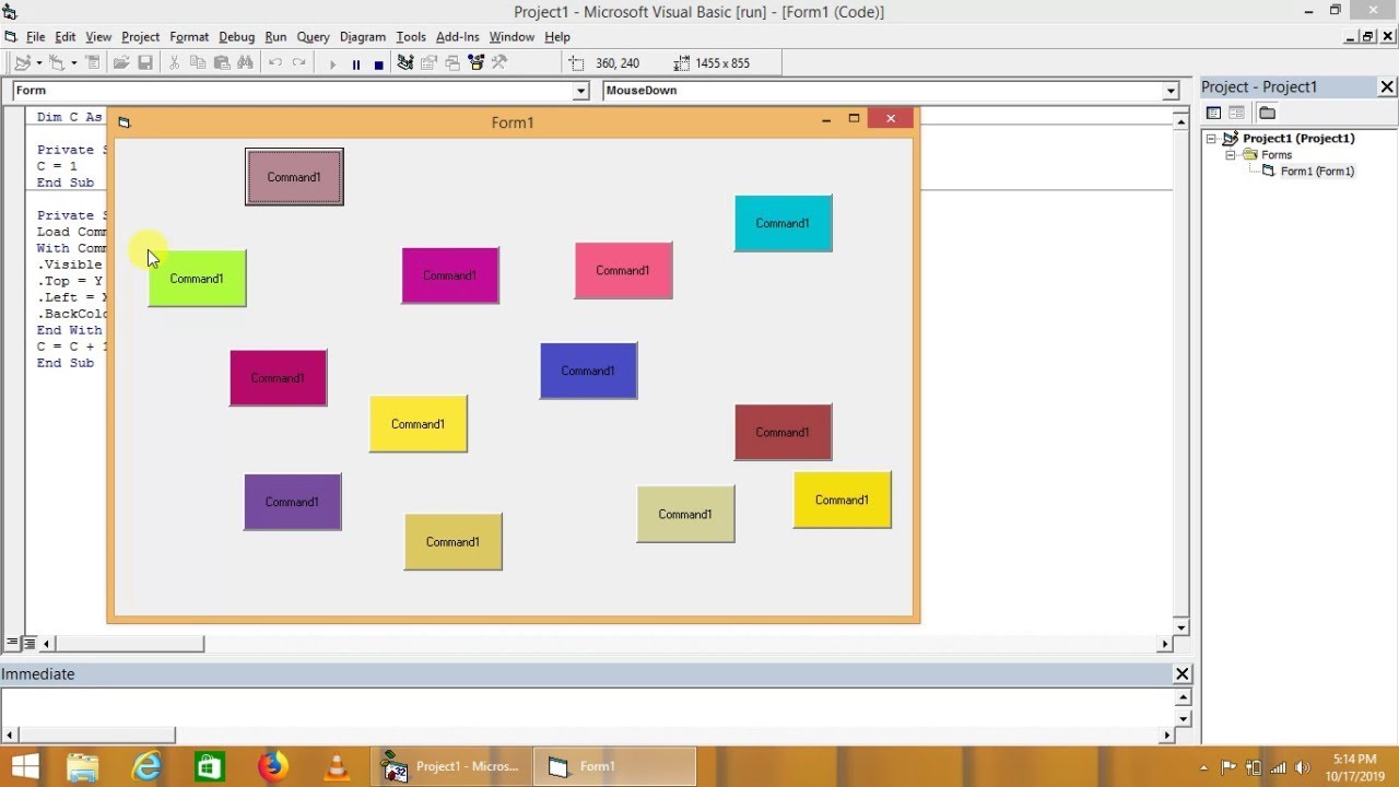 create multiple controls at run time in visual basic