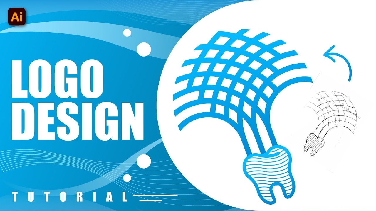 Dentist Logo Design in Adobe Illustrator | Dental  Logo | Illustrator Tutorial
