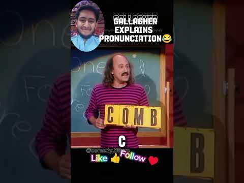 Gallagher Explains Pronunciation π #foryou #shortsfeed #standupcomedy #funny #gallagher #viralvideo