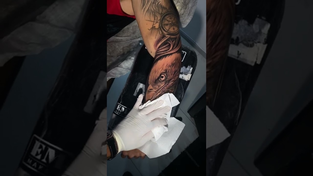 TATTOO ÁGUIA FECHAMENTO DE ANTEBRAÇO