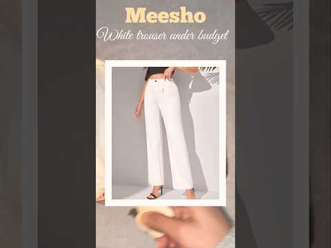 Stylish White Pant Trouser for Women | Meesho Haul | Office & Casual Wear