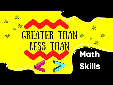Greater Than Less Than For Kids : Basic Math Lessons For Kids 🐊