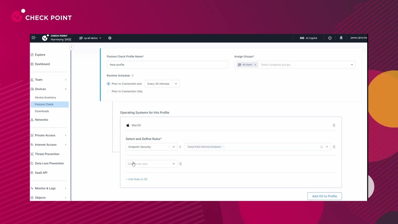 Adding Device Posture Check Profiles
