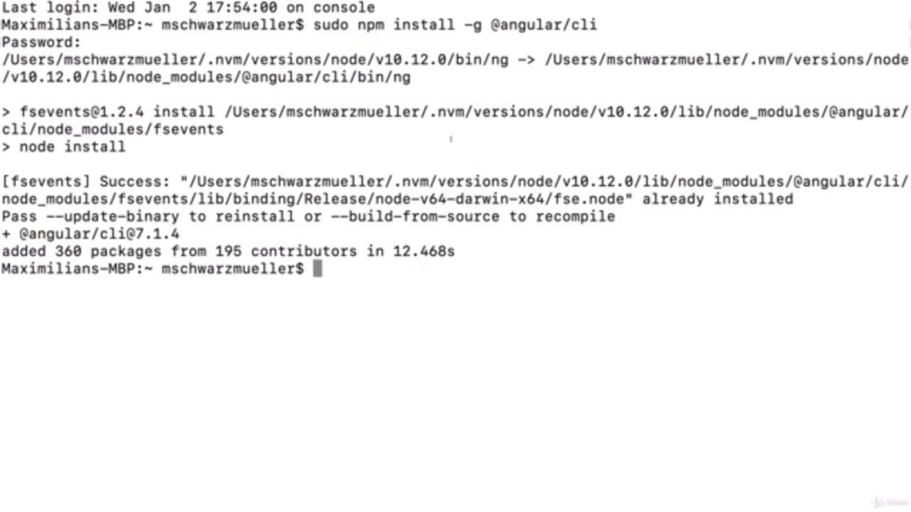 5  Installing Angular with the CLI