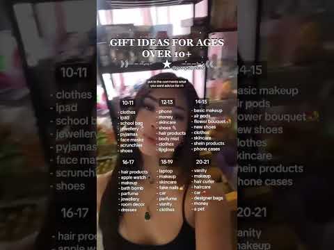 gift ideas for ages over 10+!!๐ #lolabekka #aesthetic #tips #gift #present #age #birthday #ideas
