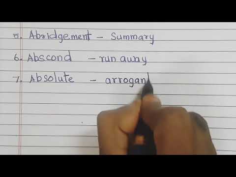 Learn 20 synonyms words||synonyms starting with letter A||similar words-synonyms 20