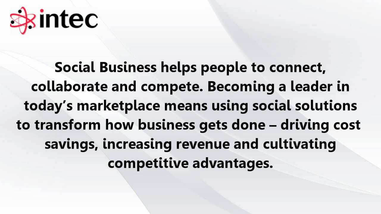How Social Business Can Help You http://www.intec.co.uk/software-solutions/collaboration-solutions/