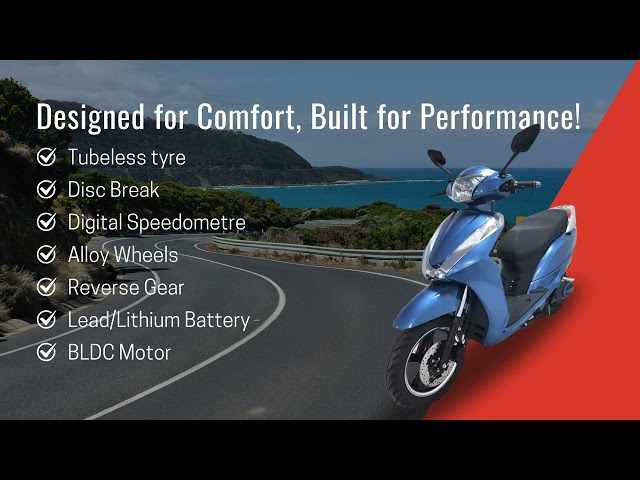 Electric Scooter - Tejas DRIFT SAHARA for Disabled - 3-Wheeler Low ...