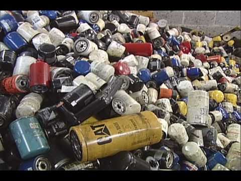 Recycling old oil filters | The Road Less Travelled
