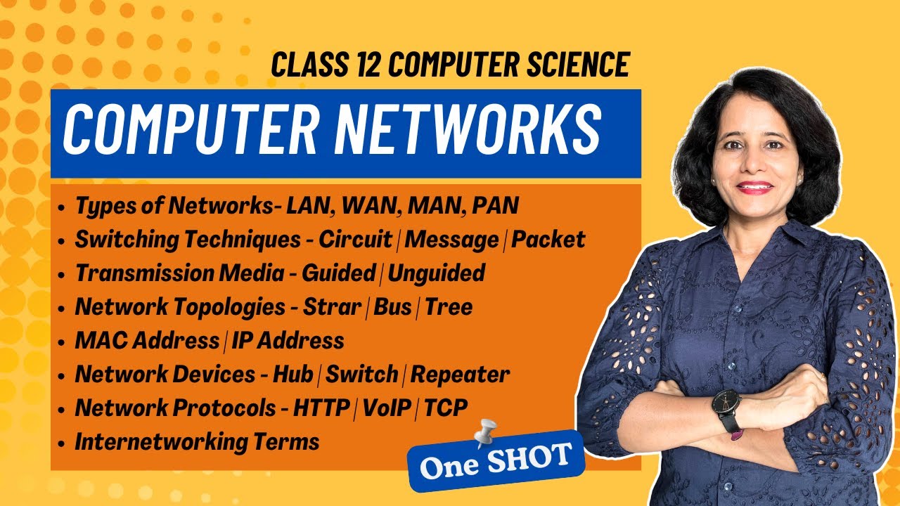 COMPUTER NETWORKS - ONE SHOT | Class 12 Computer Science | ENGLISH