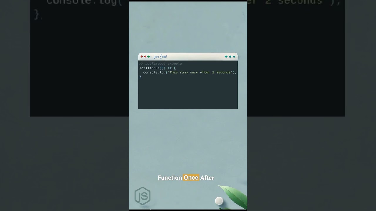 JavaScript Timing Functions: SetTimeout() vs. SetInterval() Guide #javascript  #programming