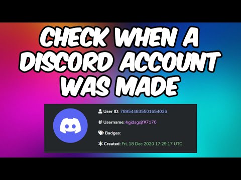 How To Check When A Discord Account Was Made | Any Discord Account