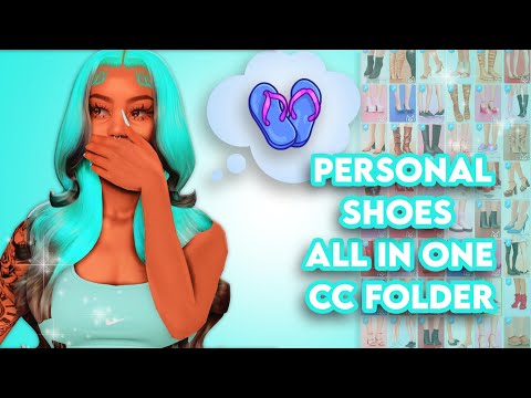 Sims 4| Personal Shoes All In One CC Folder 2.89GB (All ages and Genders Included!)