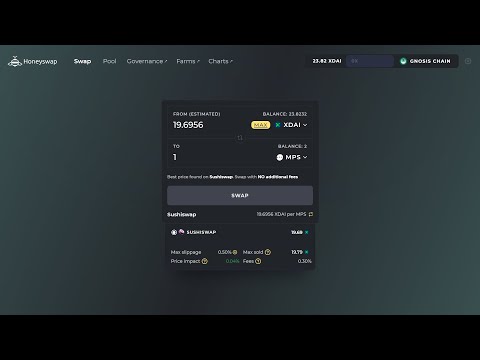 How to buy MPS tokens on Honeyswap