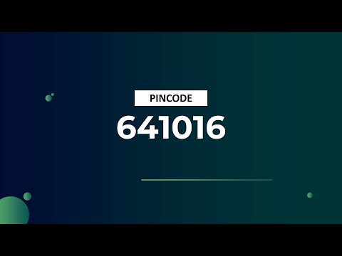 Pincode 641016 - Ondipudur, Pappampatti, Peedampalli & More
