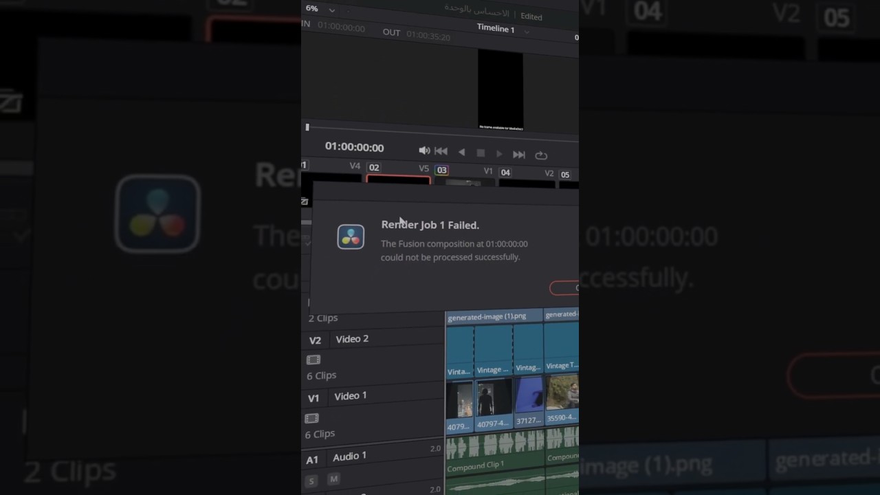 DaVinci Resolve Render FAILED Here’s the Fusion Error Fix You Need!