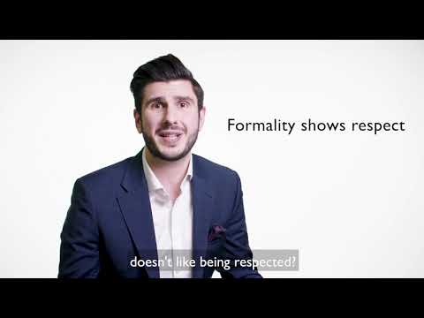Formality vs informality