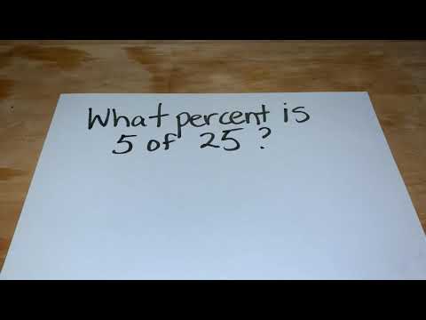 What percent is one number of another???