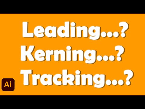 What is Leading, Kerning and Tracking | Typography | Full guide in Adobe illustrator