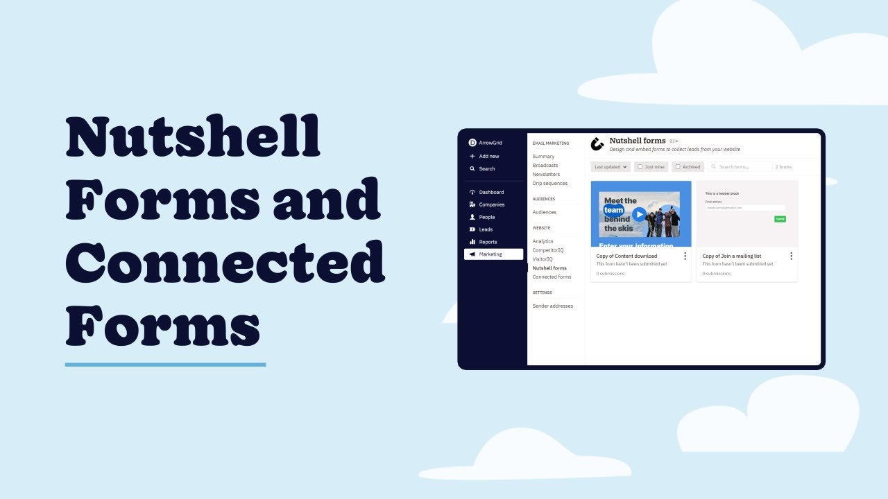 CRM Forms and Lead Capture Overview | Nutshell