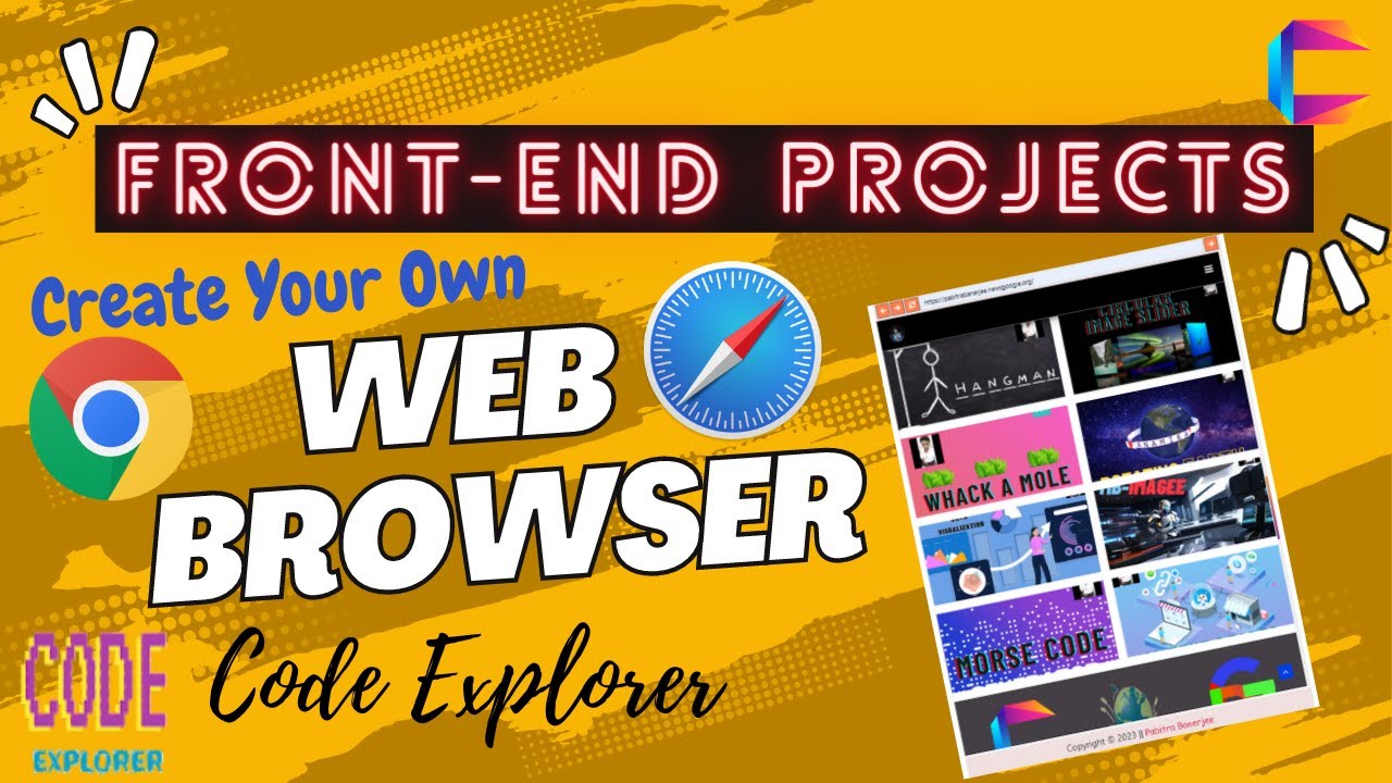 Front-End Web Development Projects || 05 - Web Browser || Code Explorer