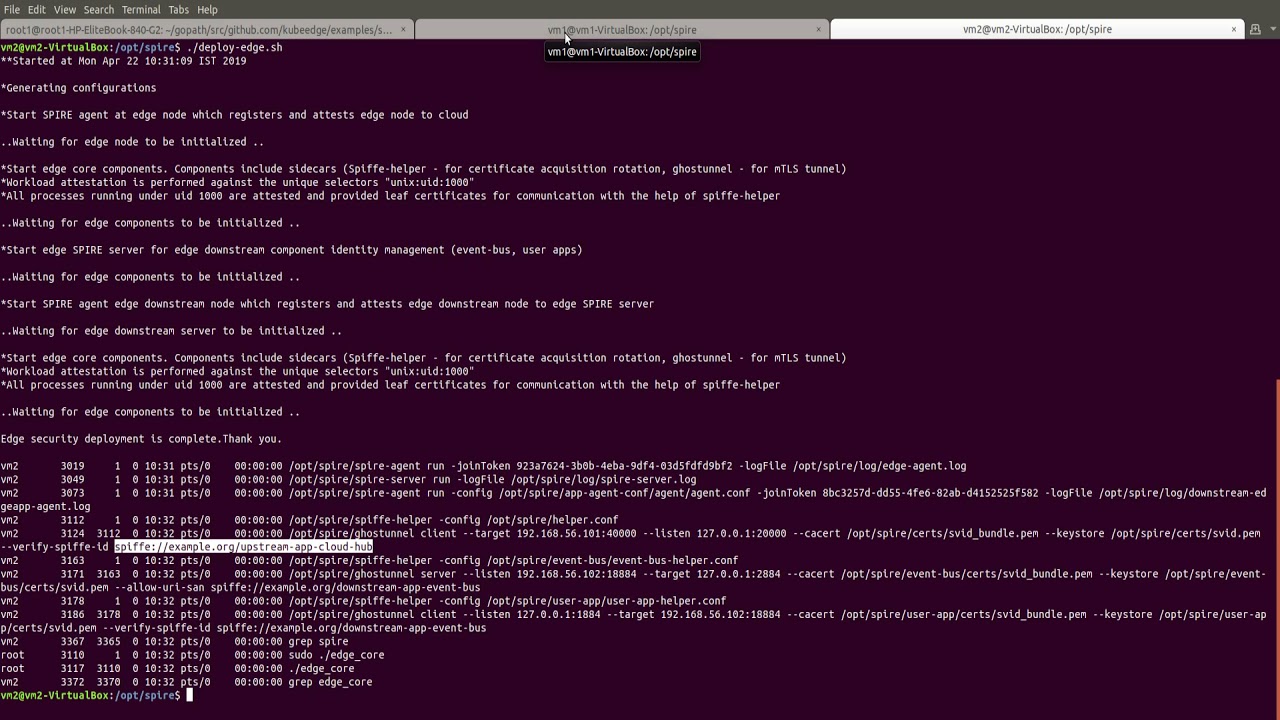 Kubeedge security demo - Initial version