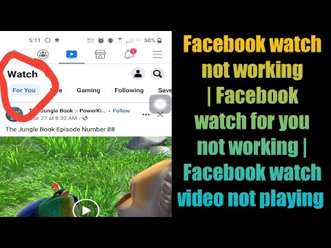 Facebook watch not working | Facebook watch for you not working | Facebook watch video not playing