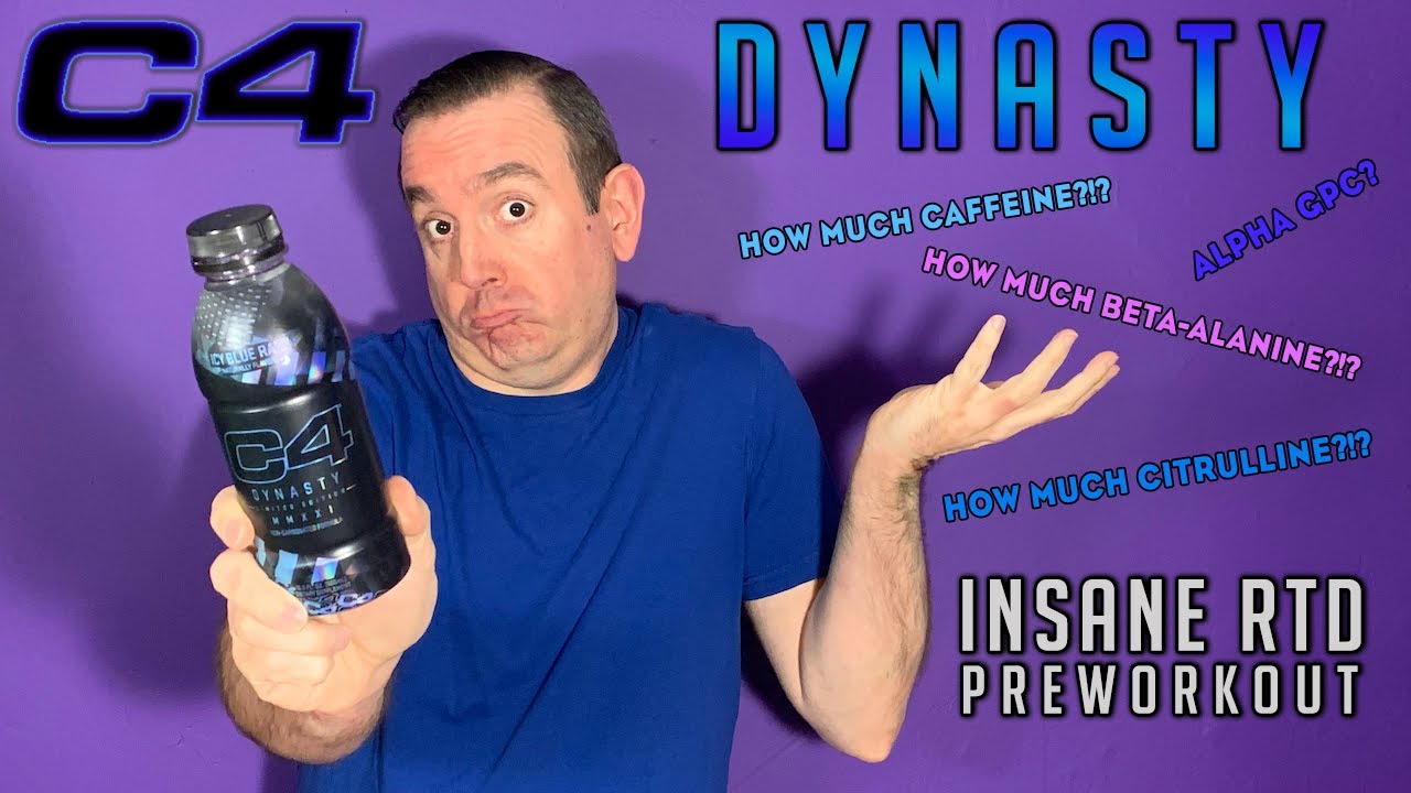 C4 Dynasty Energy Drink Product Review; INSANE preworkout in an RTD! C4 Dynasty Icy Blue Razz
