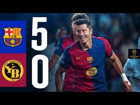 FC Barcelona 5-0 BSC Berner Sport Club Young Boys Berna ( Champions League 2024 - 2025 ...