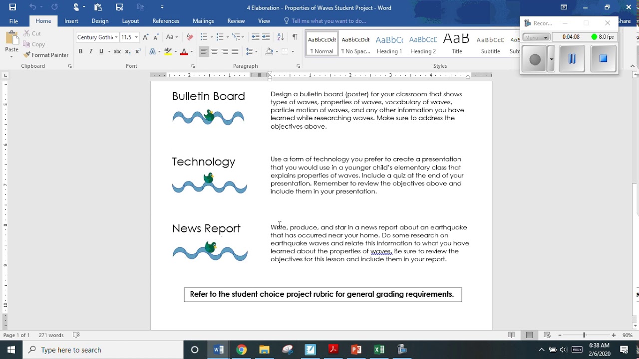 Waves Project / Waves Virtual Lab Instructions Video