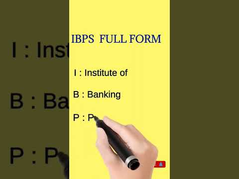 IBPS full form | Full form of I.B.P.S | #full form