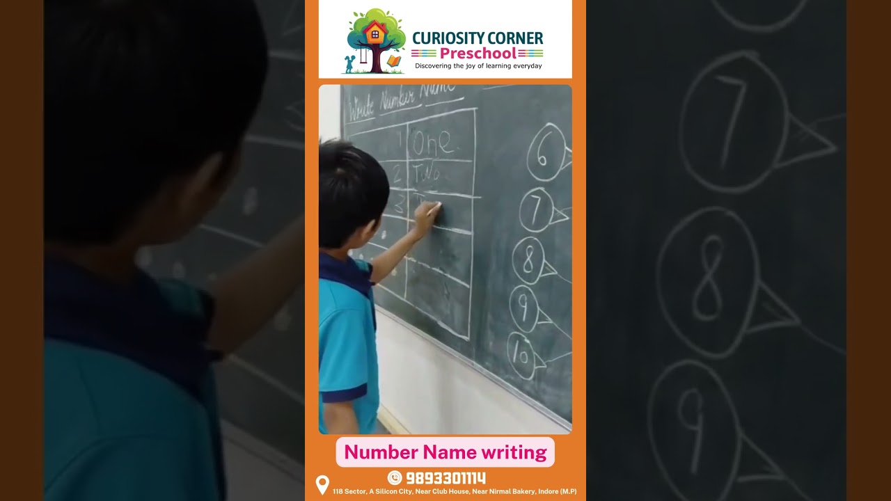 Our little learners joyfully explored “Number Name Writing” .