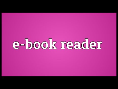 E-book reader Meaning