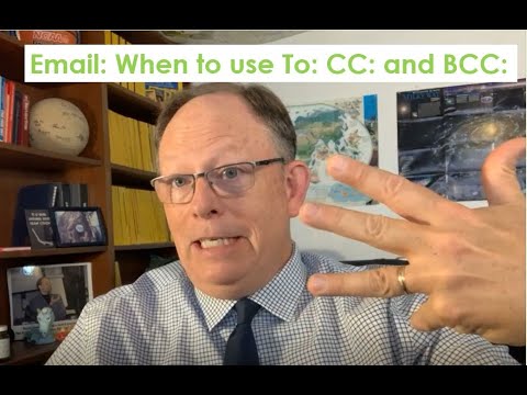 Email Etiquette: When and How to Use To: CC: and BCC: (Including a watch out with BCC!)
