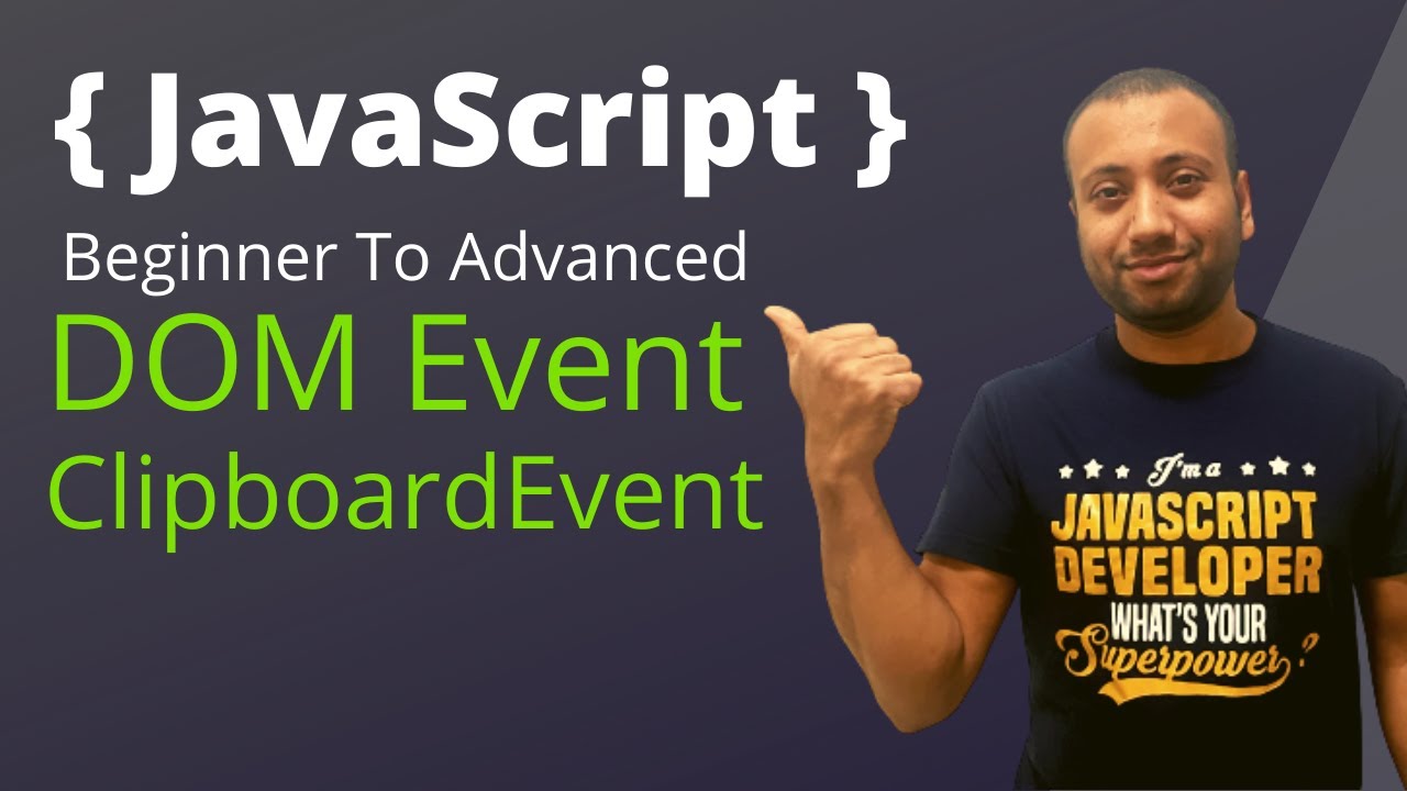 javascript bangla tutorial 67 : DOM Event | ClipboardEvent