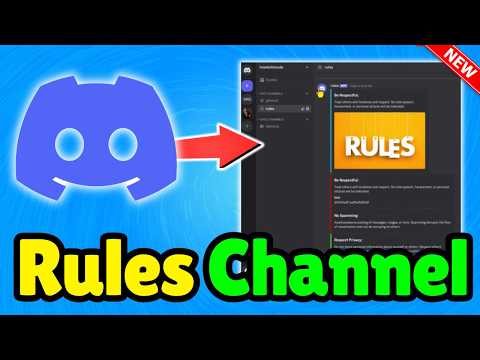 How to make a rules channel in discord 2025 | Full Guide