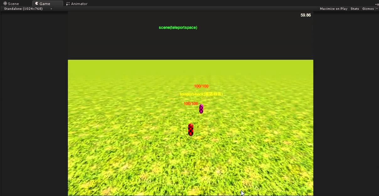kbengine+unity （teleport demo）